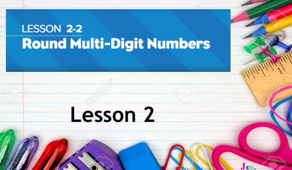حل درس Round multi digit numbers الرياضيات منهج انجليزي الصف الثالث - سراج